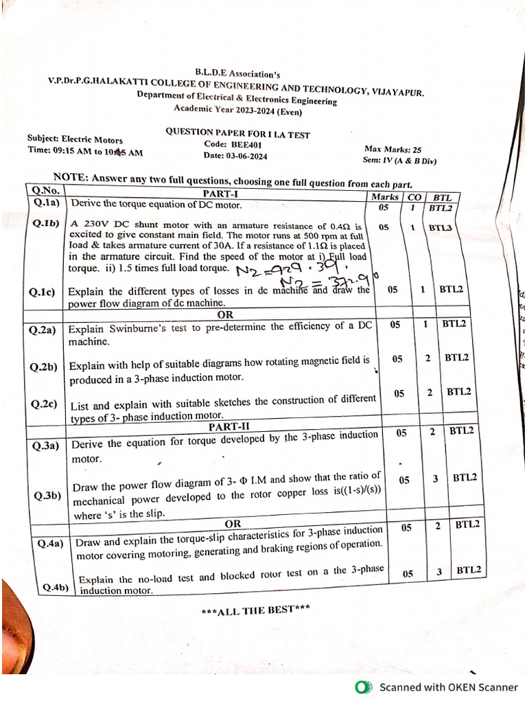 Question Paper 1cie 2024 | PDF
