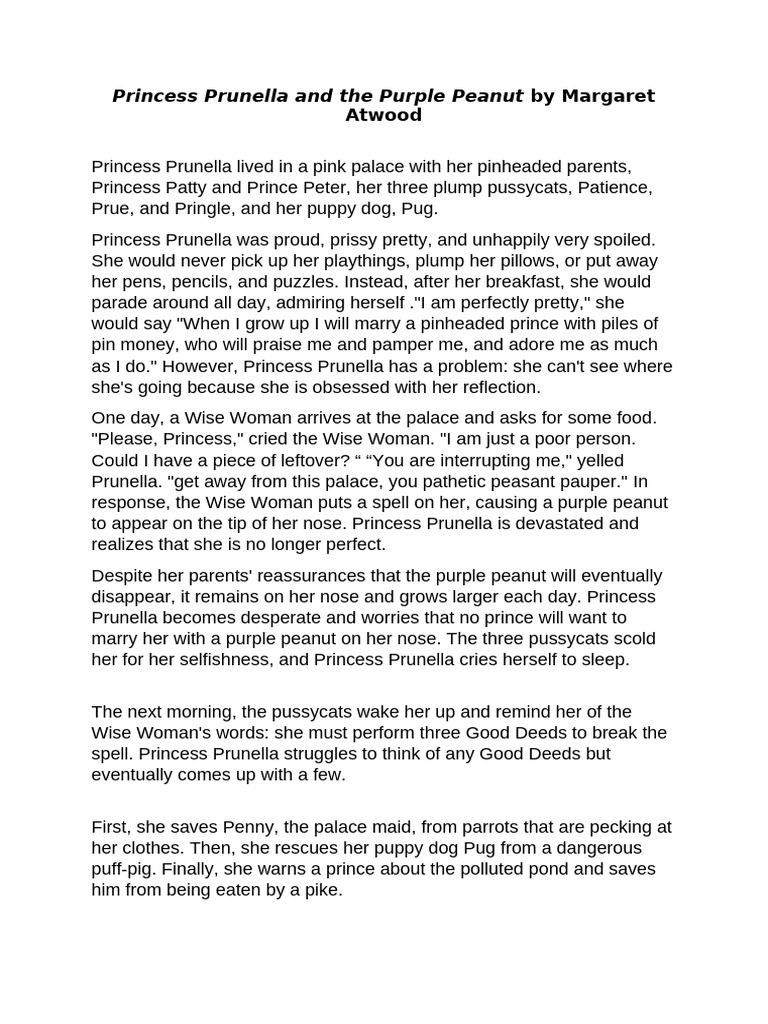 Princess Prunella's Lesson in Humility | PDF | Grammar | Syntax