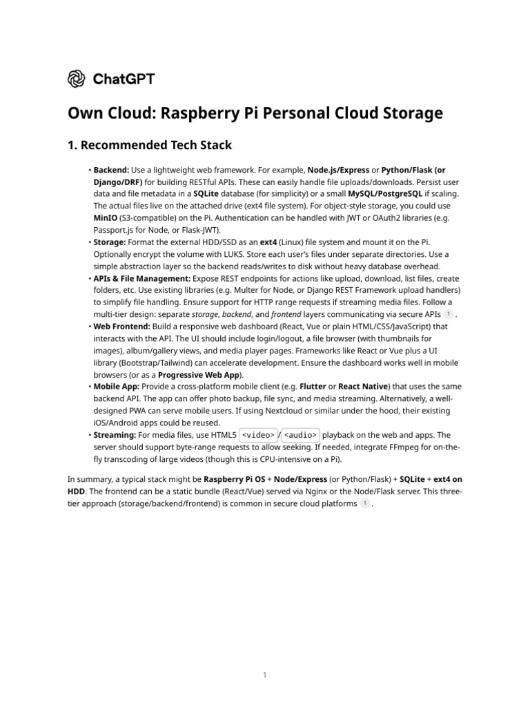 Own Cloud - Raspberry Pi Personal Cloud Storage | PDF | Transport Layer Security | Proxy Server