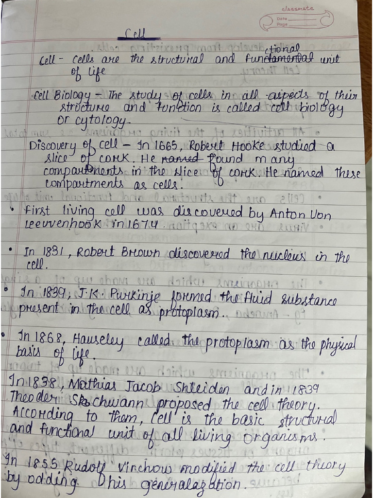 Fundamental Unit of Life Cl9 | PDF
