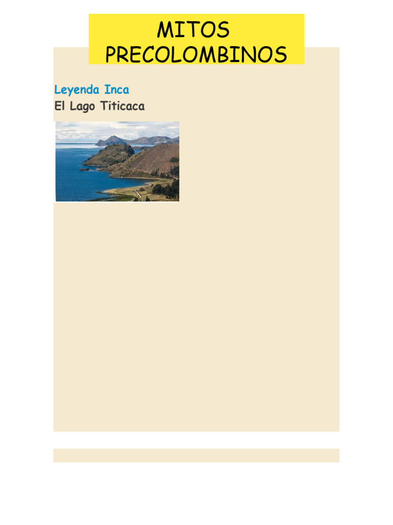 Mitos Precolombinos 1 | PDF | Diablo | Creencia religiosa y doctrina