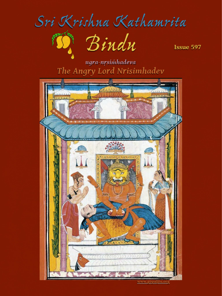 Bindu_597_The_Angry_Lord_Nrisimhadev | PDF | Bhakti | Vishnu