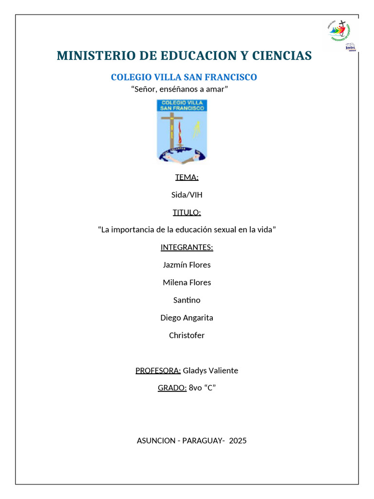 Proyecto de Ciencias - VIH - Jaz F. | PDF | VIH / SIDA | VIH