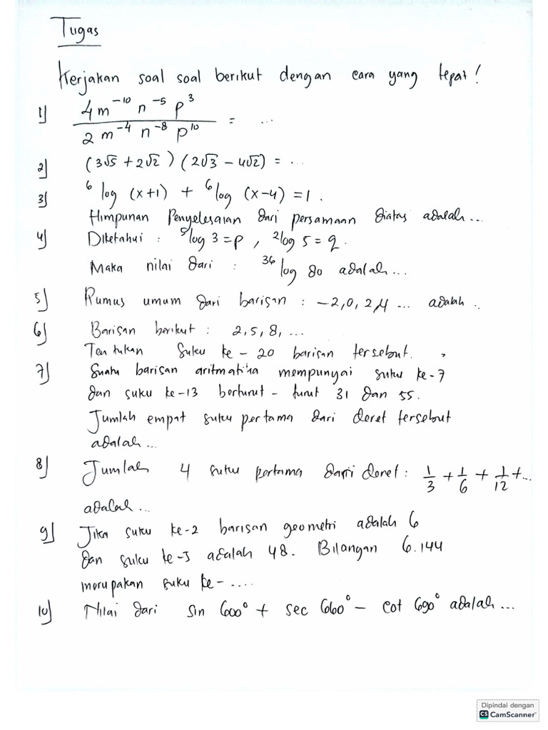 Lat Sol Math X | PDF
