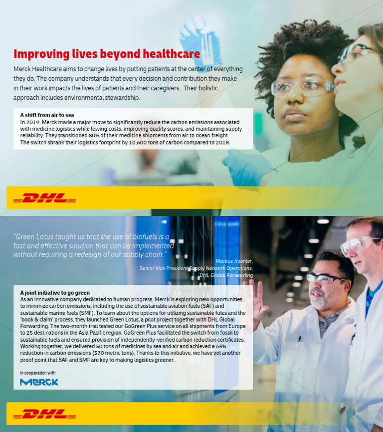 Merck's Green Logistics Initiatives | PDF