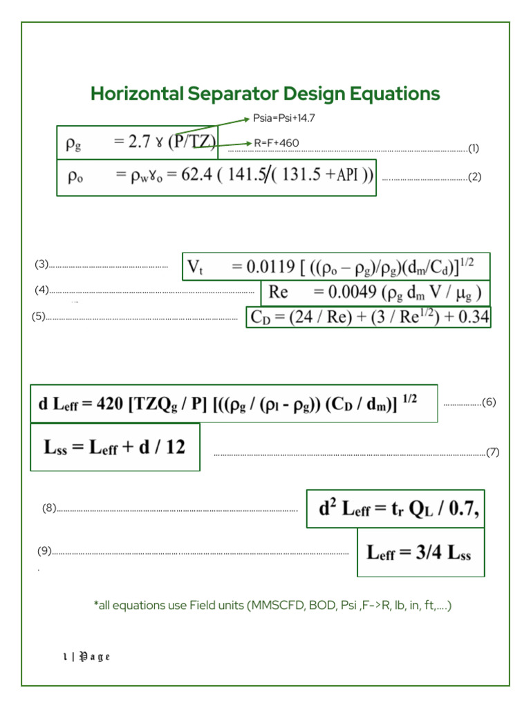 2-Phase Separator Design | PDF | Statistical Mechanics | Mechanics