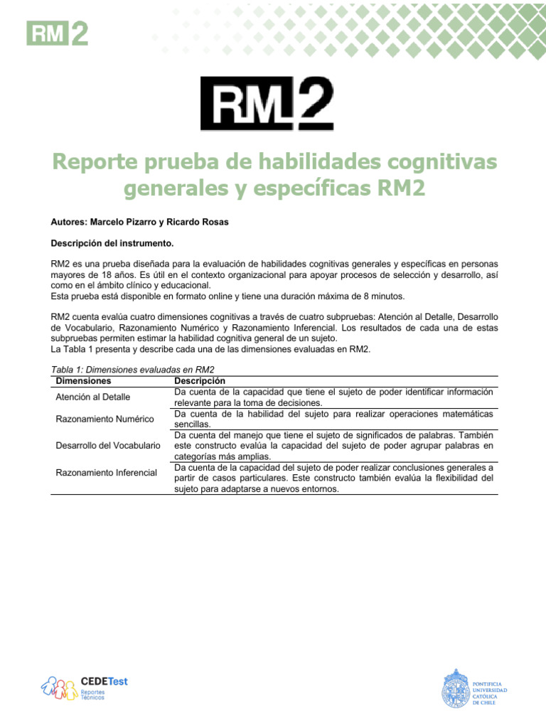 Reporte Técnico RM2 Final | PDF | Toma de decisiones | Cognición