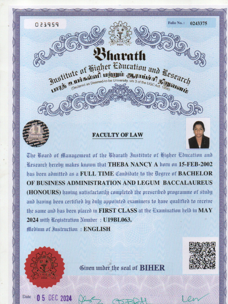 Graduation Certificate | PDF