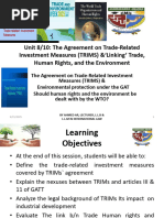 Overview of TRIMs Agreement in Trade | PDF | General Agreement On ...