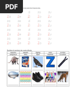 Fichas Lectoescritura Sonidos Za Zo Zu Ce Ci | PDF