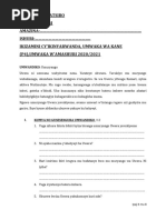 Ibisakuzo Nyarwanda: Urutonde rw'Ingano | PDF