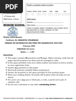 P6 Mathematics National Exam Practice | PDF | Area