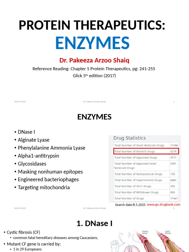 Biot 508 3a Protein Therapeutics Enzymes | PDF | Bacteriophage ...