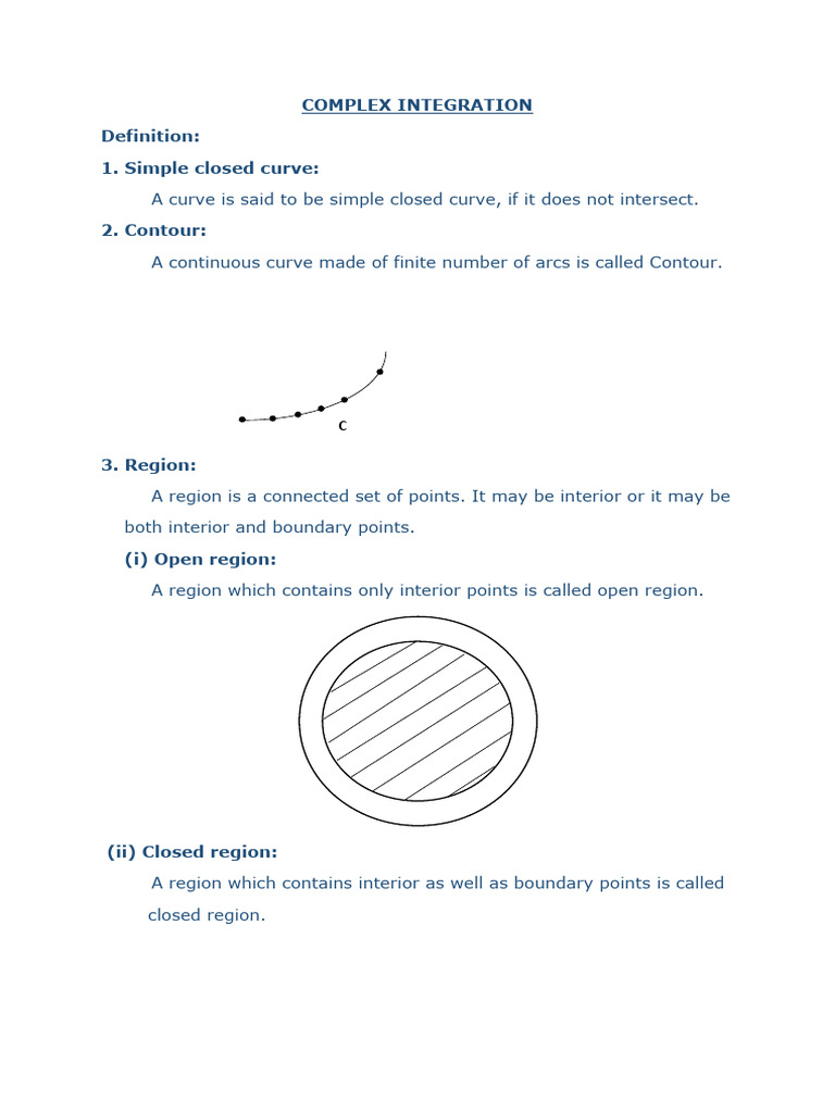 Unit IV - Complex Integration | PDF | Power Series | Mathematical Objects