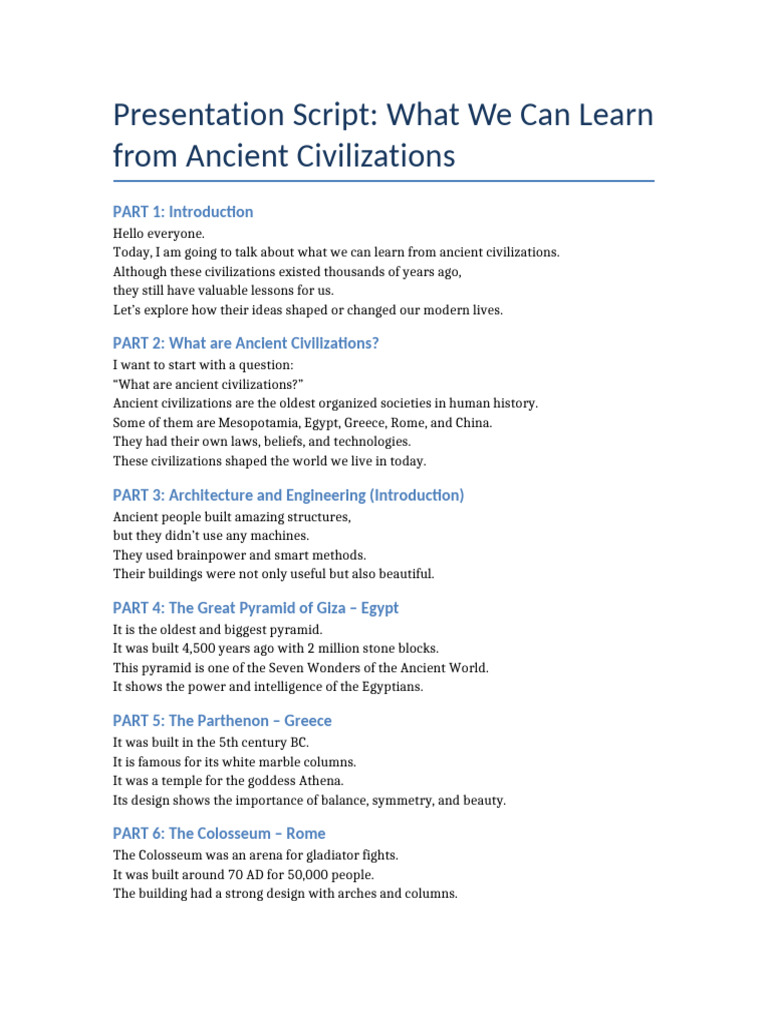 Ancient Civilizations Presentation Esra | PDF | Pyramid | Ancient Egypt