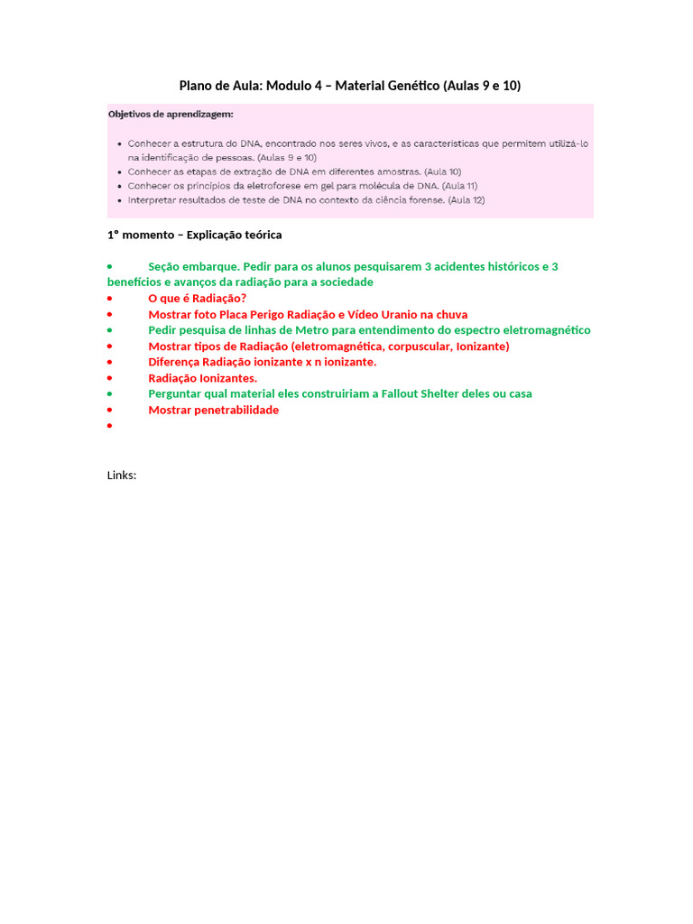 Plano de Aula - Modulo 3 - Física | PDF