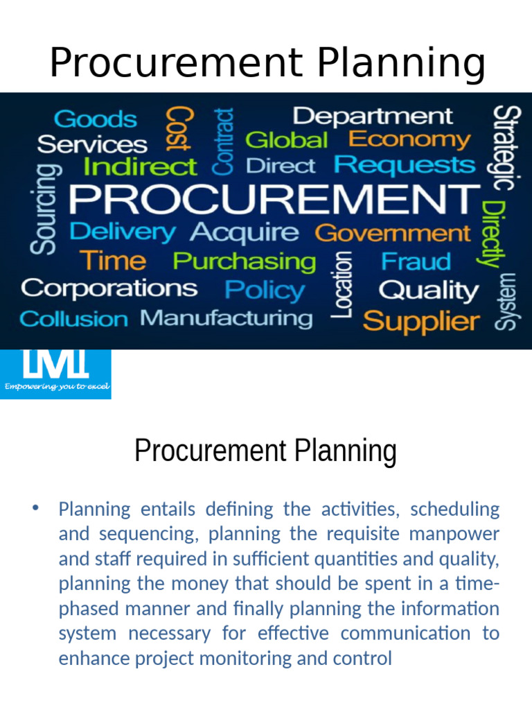 Project Procurement Planning. | PDF | Procurement | Risk