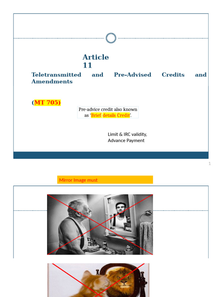 Pre-Advice Credits Explained | PDF