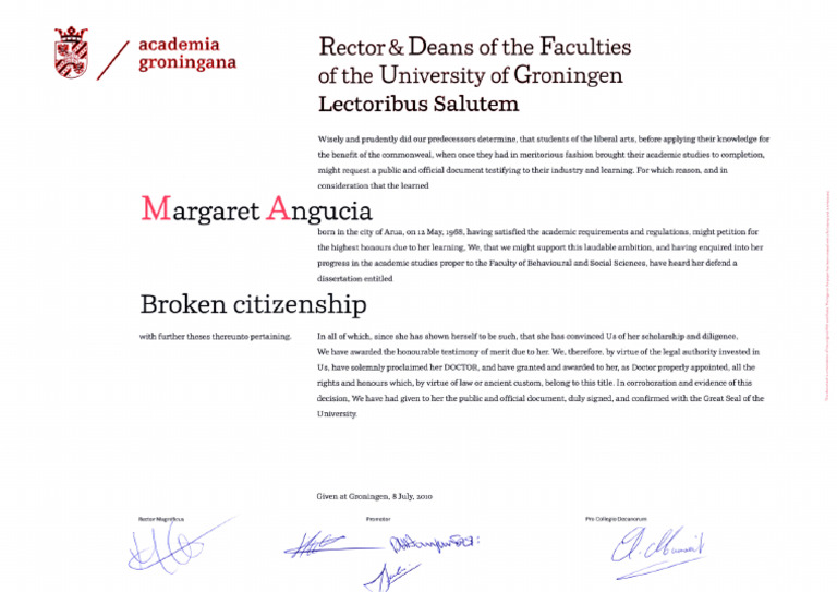 PHD Certificate English02 | PDF