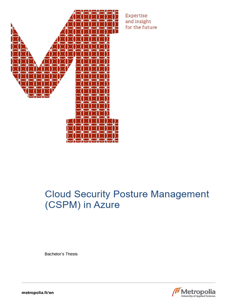 Cloud Security Posture Management | PDF | Cloud Computing | Security