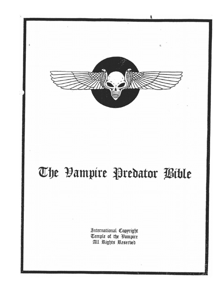 The Vampire Predator Bible | PDF