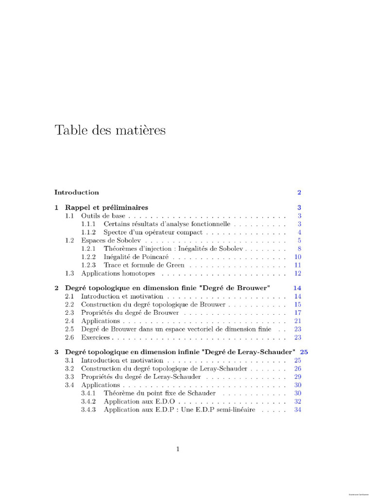 Degré-Topologique (Prof Alakhdi) CH1 | PDF