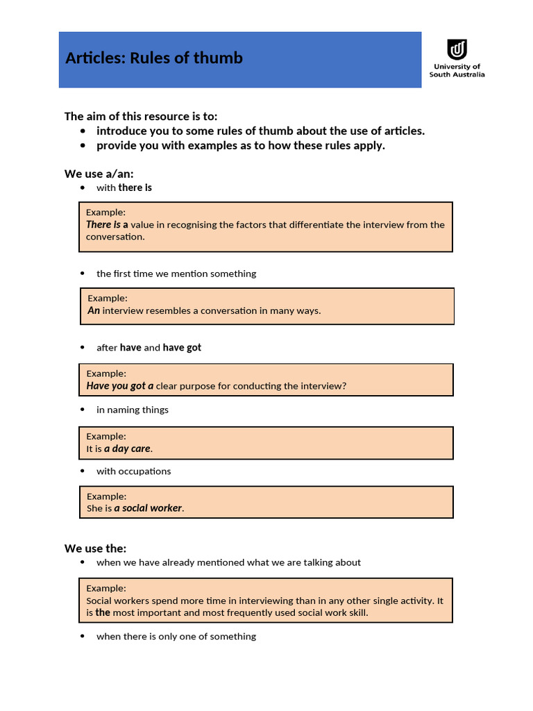 Articles - Rules of Thumb | PDF