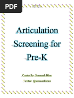 Phonemic Inventory & Stimulability Chart | PDF
