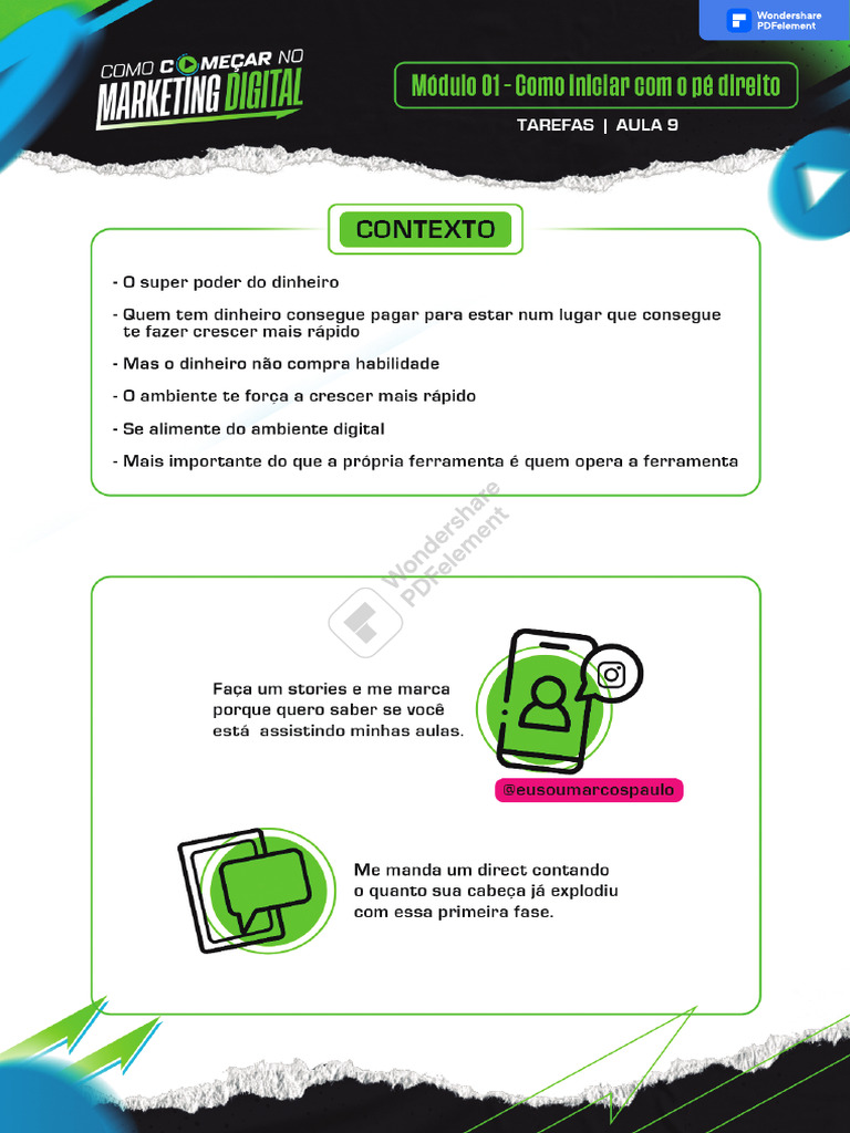 PDF Tarefas Modulo 1 Aula 9 | PDF