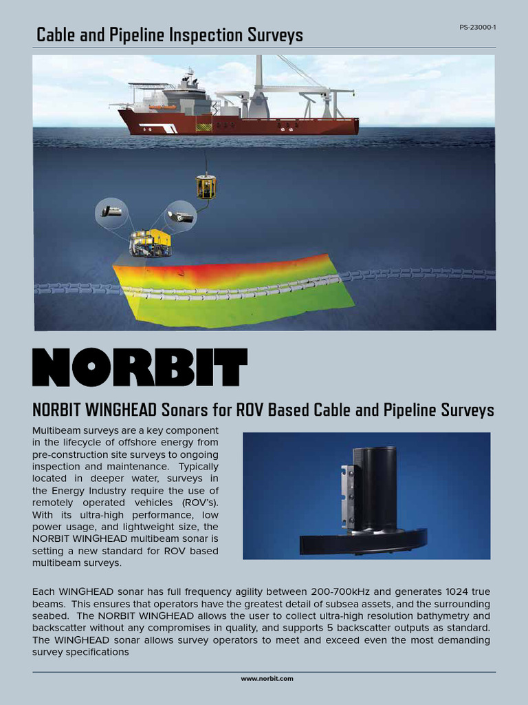 PS 230001 1 Pipeline Inspection A4 2 | PDF | Sonar | Electronics