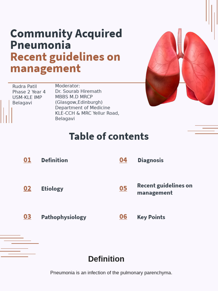Pneumonia Disease by Slidesgo | PDF | Pneumonia | Microbiology
