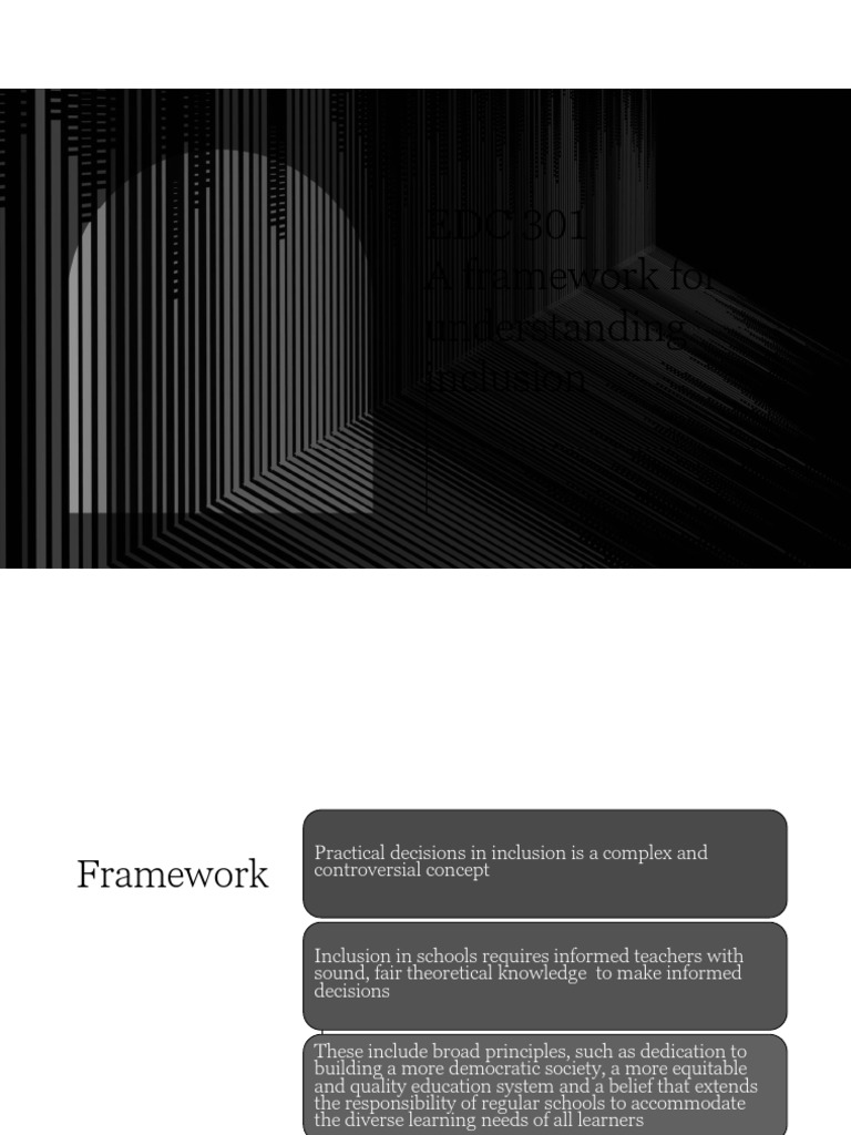 A Framework For Understanding Inclusion | PDF | Inclusion (Education ...
