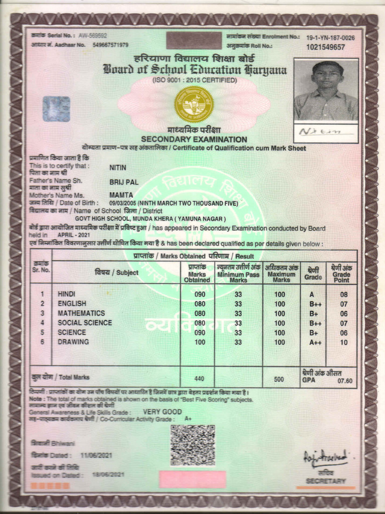 Nitin 10th DMC | PDF