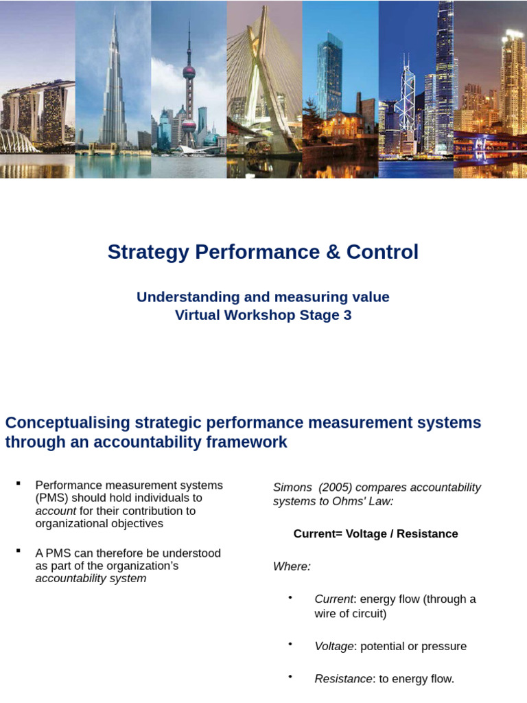 Day 3 Strategic Performance Measurement & Control | PDF | Voltage ...