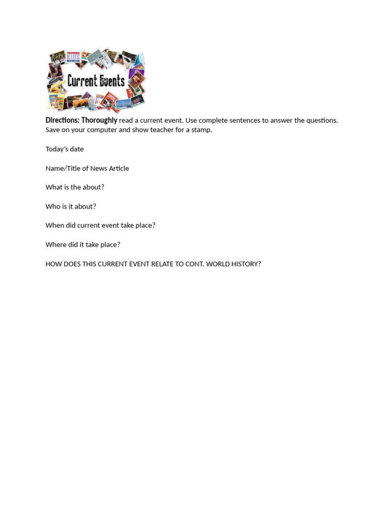 Current+event+template | PDF