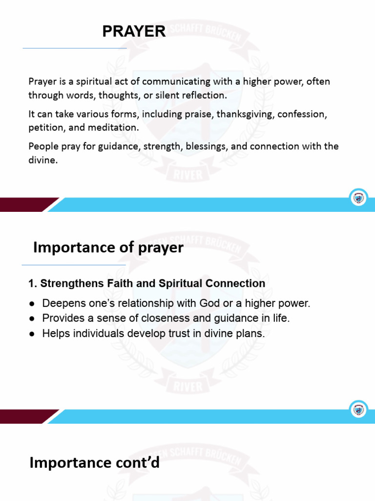 The Power and Importance of Prayer | PDF | Prayer | Forgiveness