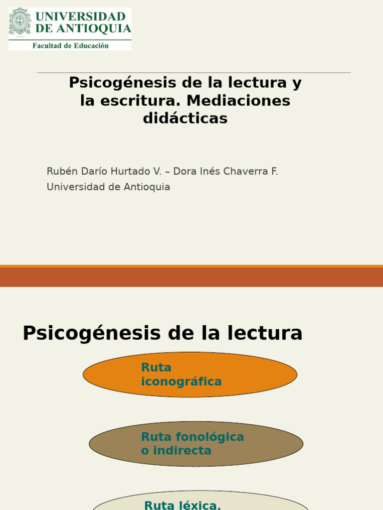 Psicogénesis de la lectura y escritura | PDF | Educación de la primera ...