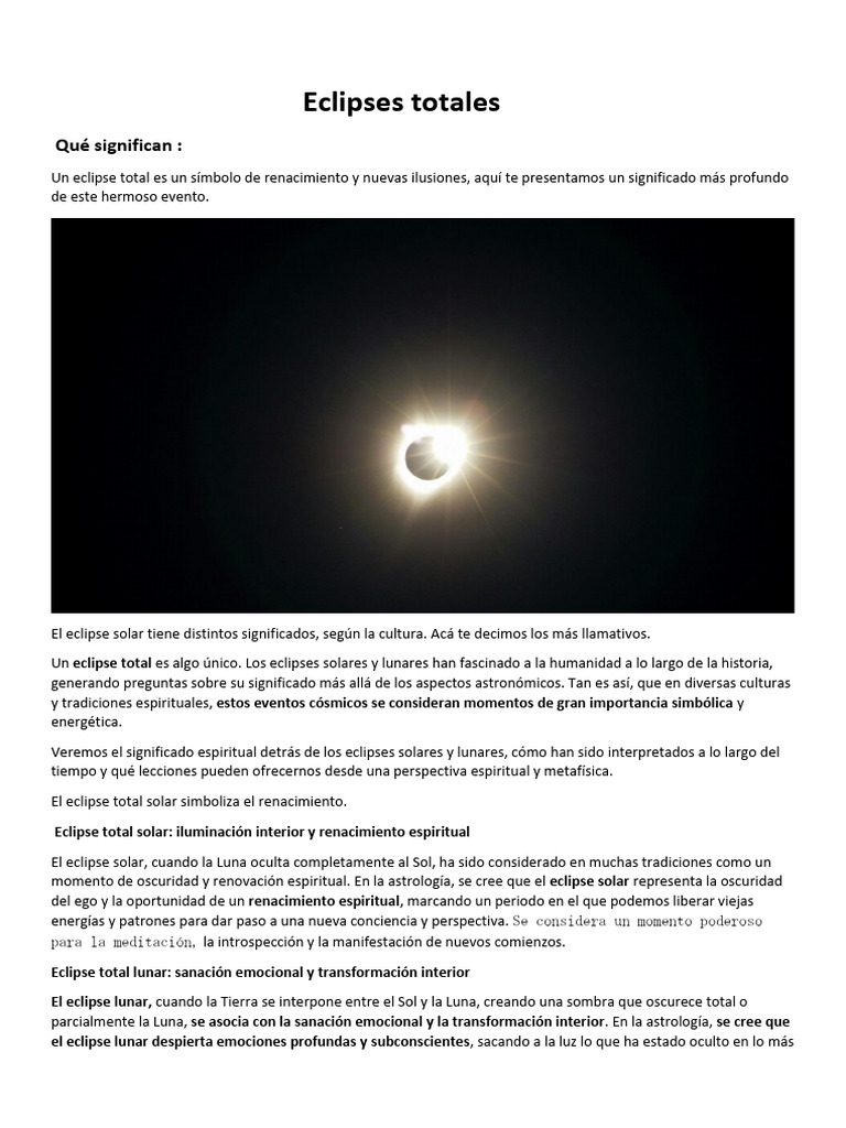 Eclipses Totales | PDF | Eclipse | Eclipse solar