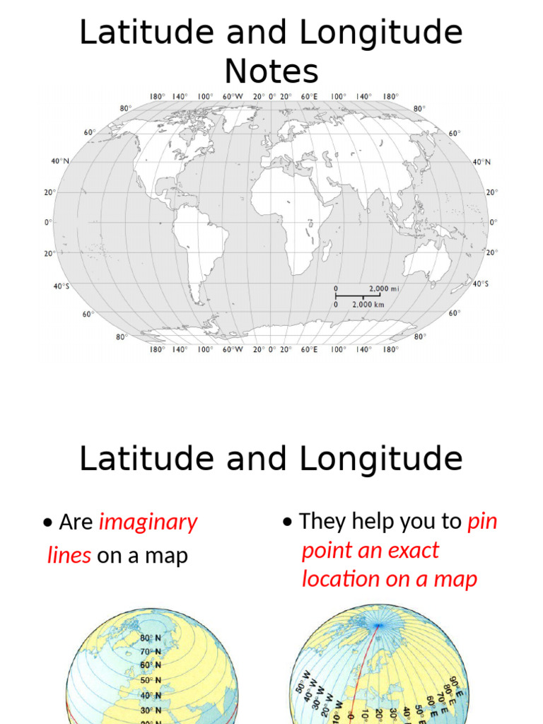 Latitude and Longitude Notes | PDF