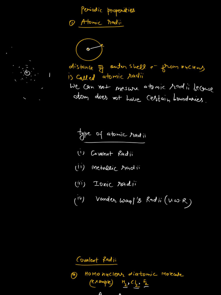 Periodic Table - L-06 (Class Notes) - Atomic Radii Part-01 - 549232 ...