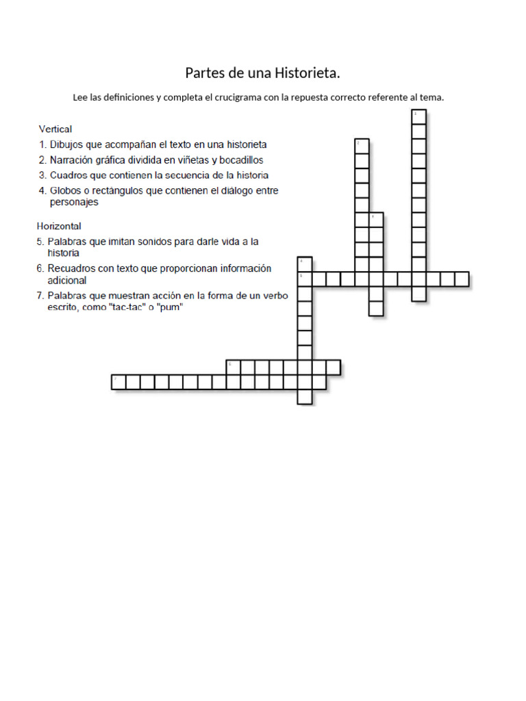 Partes de Una Historieta | PDF