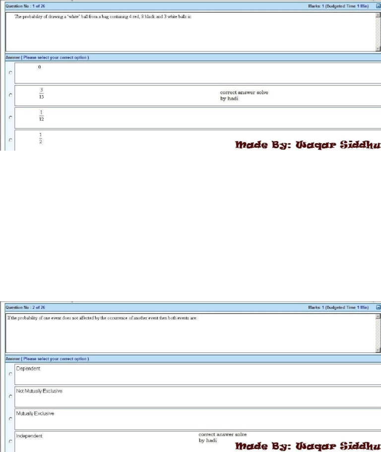 02 - MCQs by Waqar Siddhu | PDF