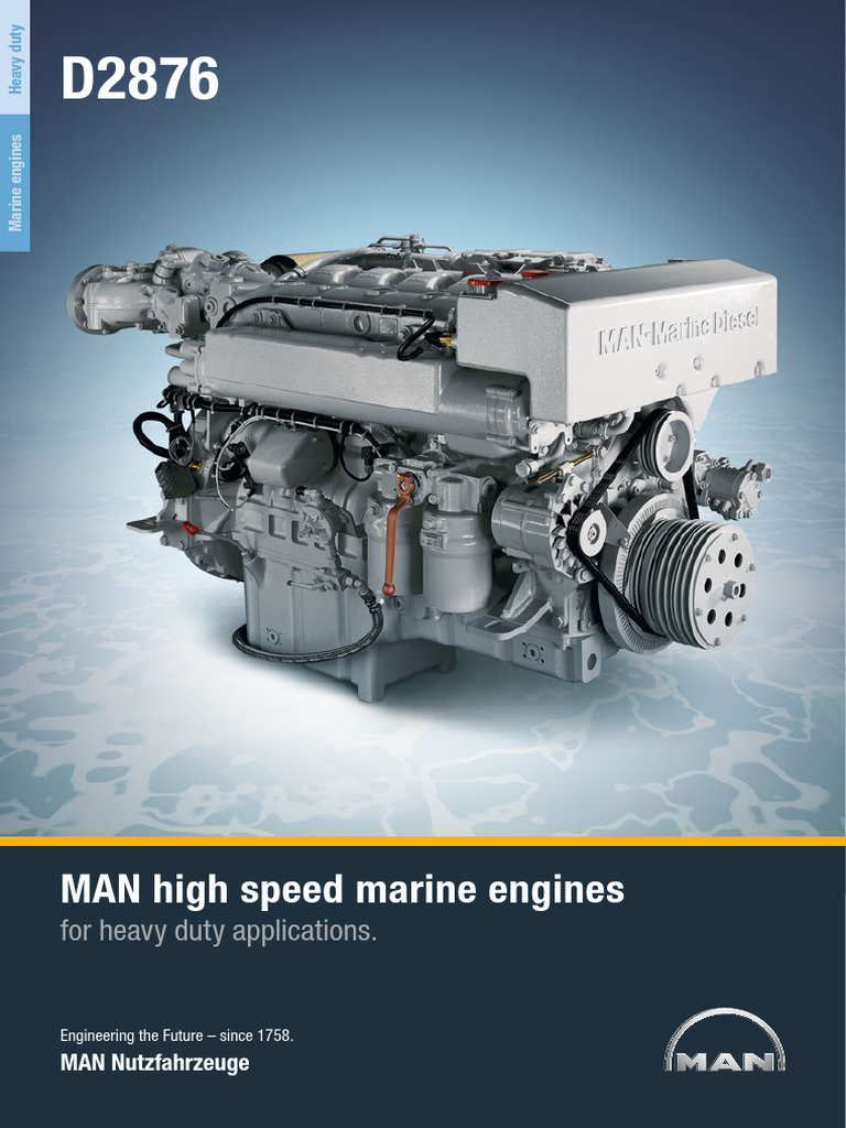 MAN D2876 Marine Engine Overview | PDF | Engines | Diesel Engine