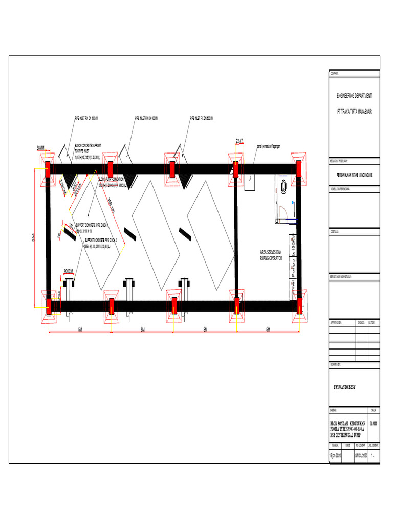 1 Above View Pump Layout Intake Moncongloe | PDF | Turbomachinery ...