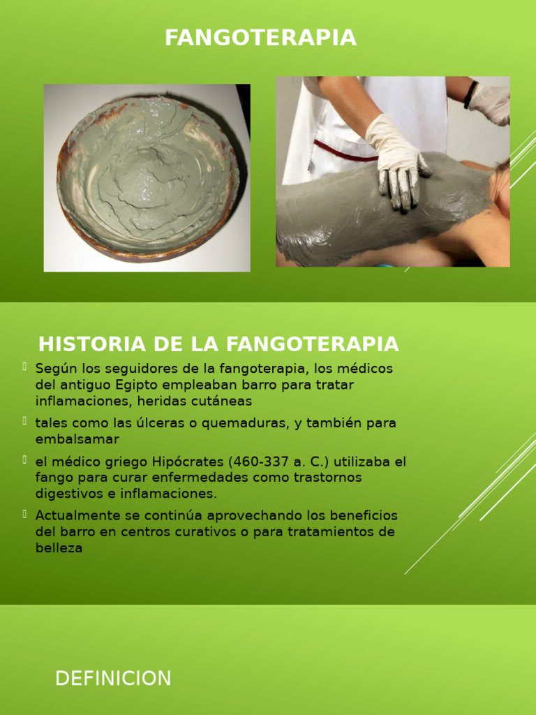 Fangoterapia: Beneficios y Aplicaciones | PDF | Especialidades Medicas ...