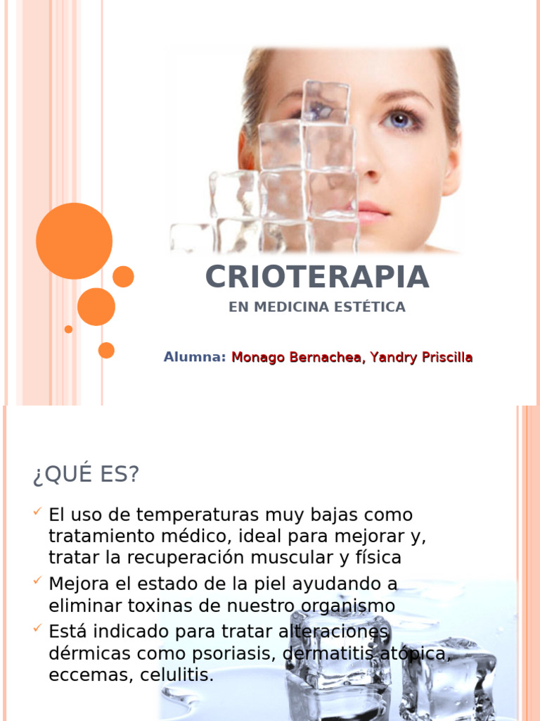 CRIOTERAPIA Estético - MONAGO | PDF | Masaje | Terapia