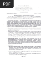 Caste Certificate Format for SC/ST Applicants | PDF | Government Of India