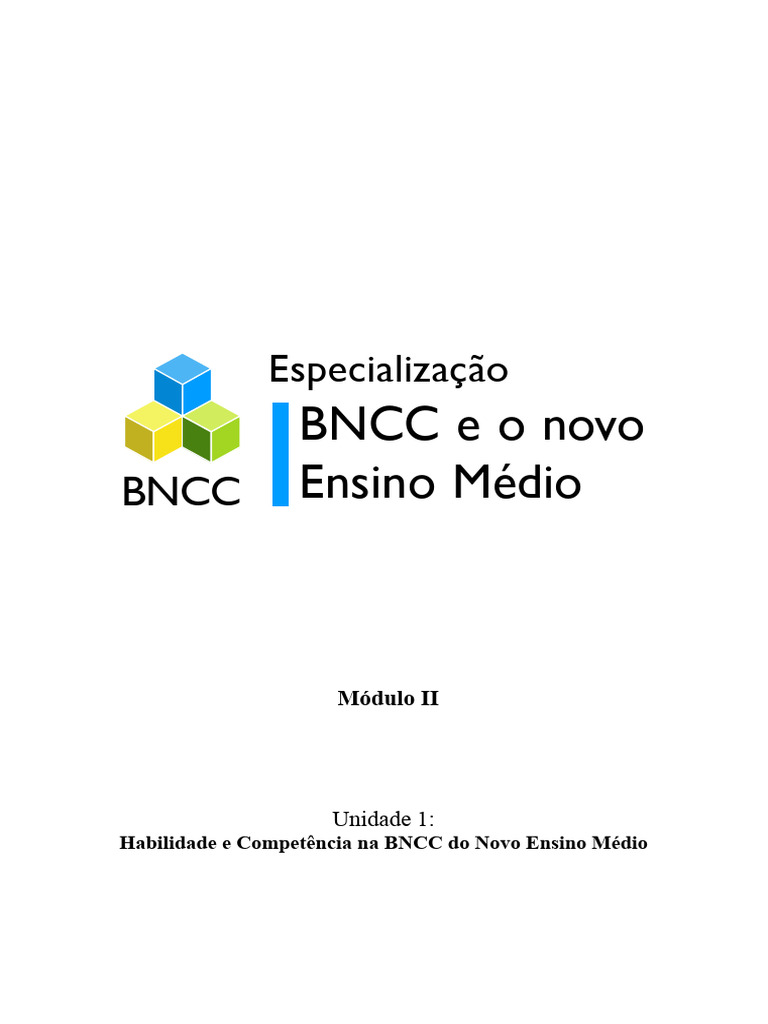 PDF BNCC M2 U1a | PDF | Competência (Recursos Humanos) | Aprendizado