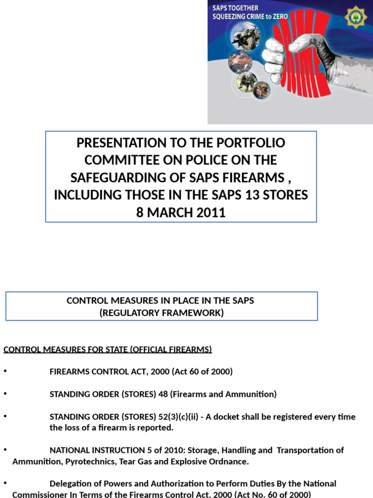 AK20 SAPS Inspectorate Services 2011 Presentation On Non Compliance in ...