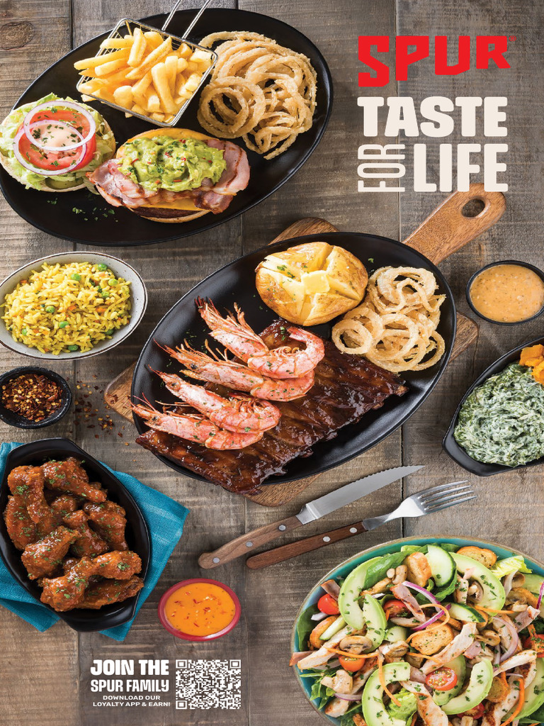 Spur Salads Menu Overview | PDF | Hamburgers | Salad